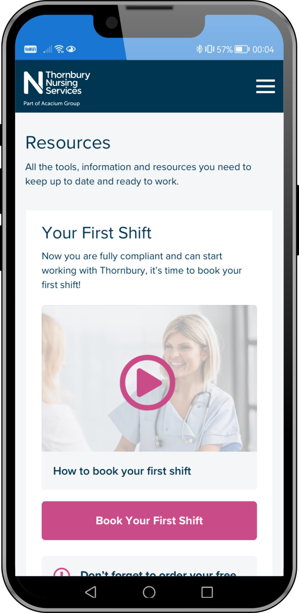 Compliance Portal - Thornbury Nursing Services